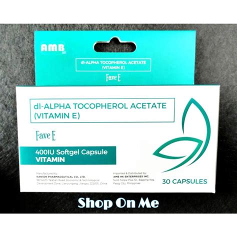 Della E Fave E Bloom E Saphvit E Vitamin E 400 Iu Tanya E Lazada Ph