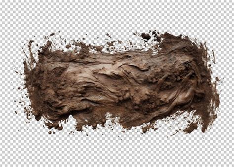 Premium Psd Mud Splash Isolated Transparency Background