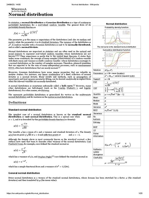 Normal Distribution Wikipedia Pdf Normal Distribution Estimator