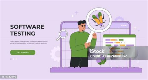 Software Testing Concept Application Development Stock Illustration