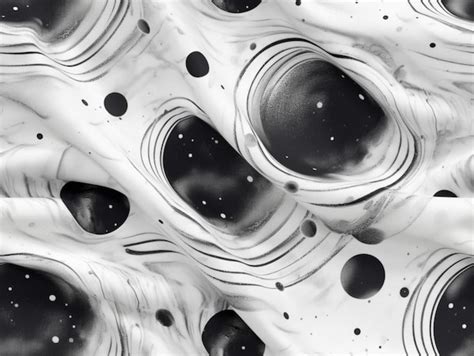 Premium Ai Image A Close Up Of A Black And White Photo Of A Pattern Of Circles Generative Ai