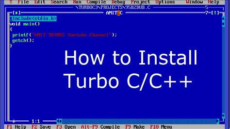 How To Download And Install Turbo C C On Windows 10 Youtube