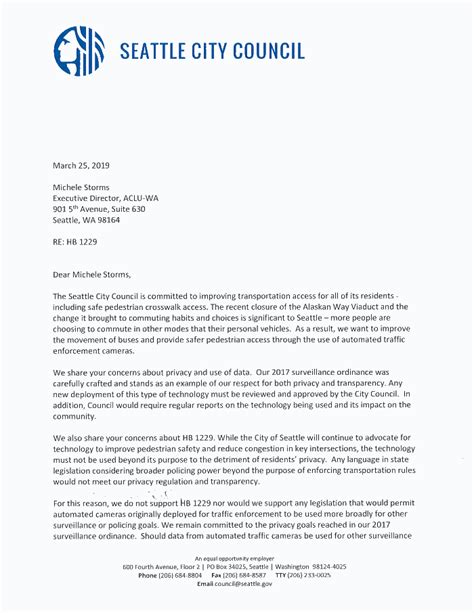 Hb 1793 Seattle City Council Letter Documentcloud