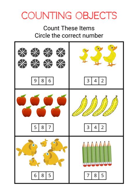 Counting Objects Worksheet Have Fun Teaching Worksheets Library Counting Objects Worksheet Have Fun Teaching Worksheets Library