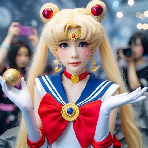 Sailor Moon Cosplay As The Titular Character Fr Stock Image Image
