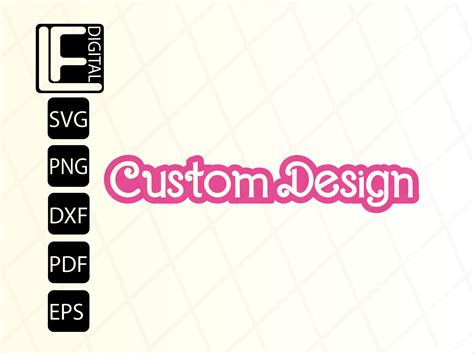 Custom Design Svg Files Clipart Digital Download Clipart Cut File