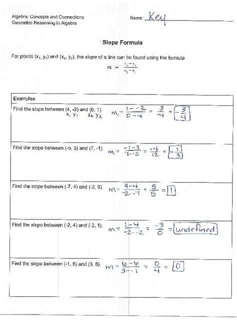 Slope Formula By Problemsolver Tpt
