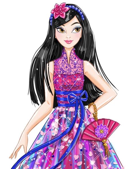 Beautiful Concept Art For Disney Princess Style Series Dolls
