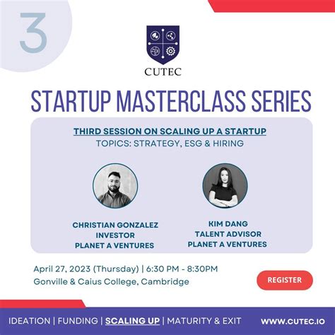 Cutec Cambridge University Technology And Enterprise Club On Linkedin Startup Scaleup Esg