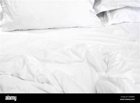 White Delicate Soft Background Of Fabric Or Bedding Sheet Background