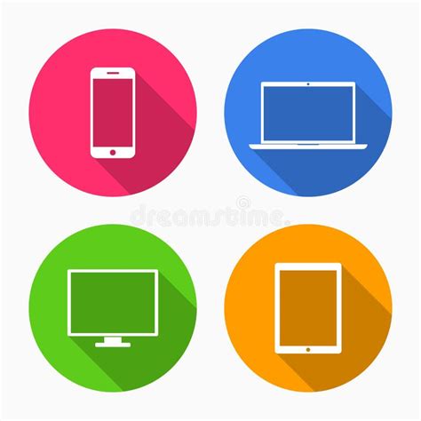Mobile Desktop Tablet Icons Stock Illustrations 6119 Mobile Desktop Tablet Icons Stock