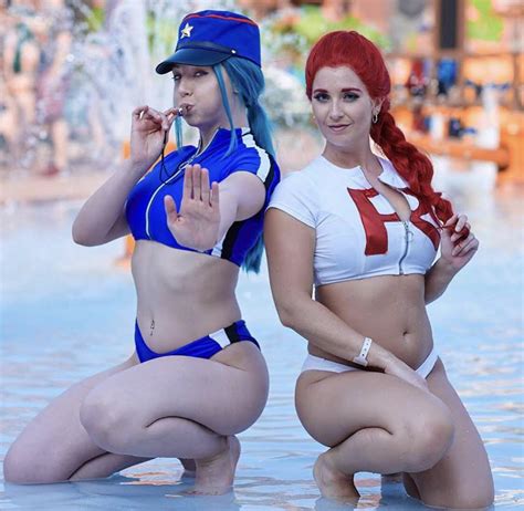 Officer Jenny And Team Rockets Jessie From Pokémon By Feistyvee And