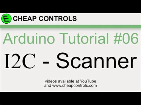Arduino Basics I C Scanner Arduino Programming Tutorial YouTube