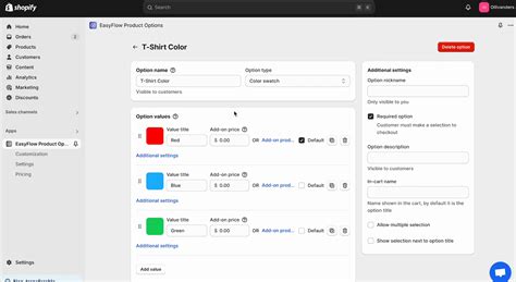How To Set The Default Option Value For Any Products In Easyflow