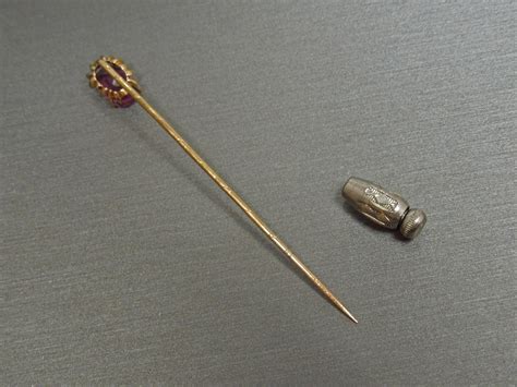 Antique Ruby Stick Pin For Sale At 1stdibs Antique Stick Pins Vintage Stick Pins Worth Money