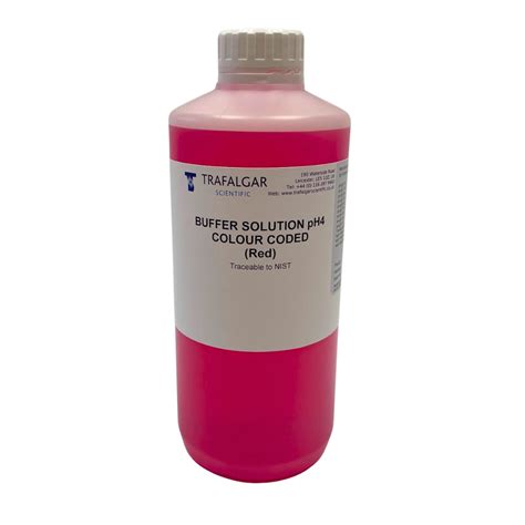 Ph4 Buffer Solution Red 1ltr Trafalgar Scientific Ph4 Buffer Solution Red 1ltr Trafalgar Scientific