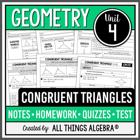 Geometry Unit 7 Right Triangles And Trigonometry All Things Algebra®