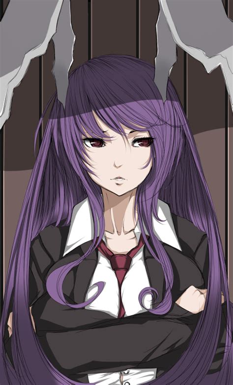 Safebooru Between Breasts Breasts Bunny Ears Crossed Arms Long Hair