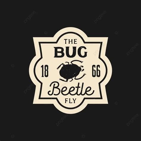 Halloween Potion Bottle Label With Beetle Bug Fall Season Brew Drink