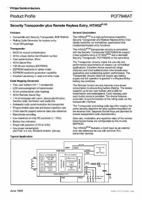 PCF7946AT_133329.PDF Datasheet Download --- IC-ON-LINE