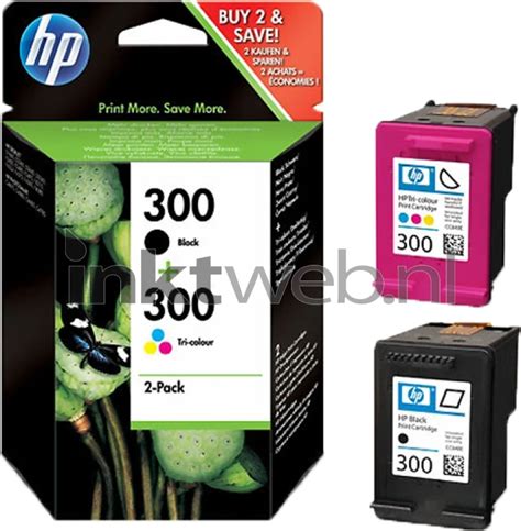 HP 300 Combo-pack zwart en kleur (Origineel)