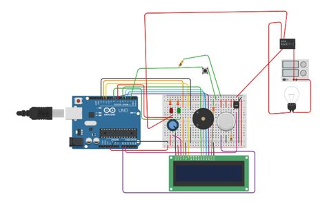 circuit design circuito sensor de gas con alarma y pantalla led tinkercad