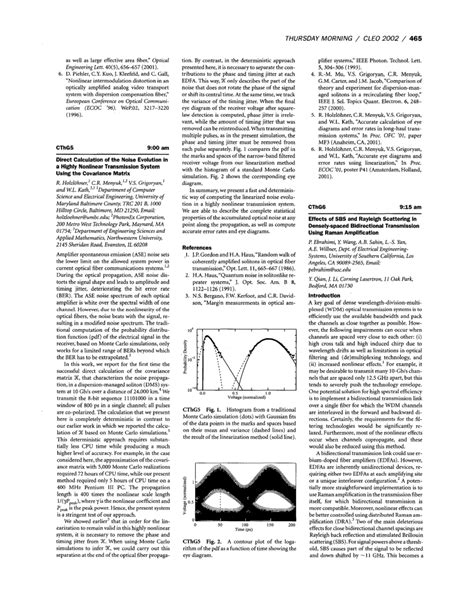 Pdf Direct Calculation Of The Noise Evolution In A Highly Nonlinear