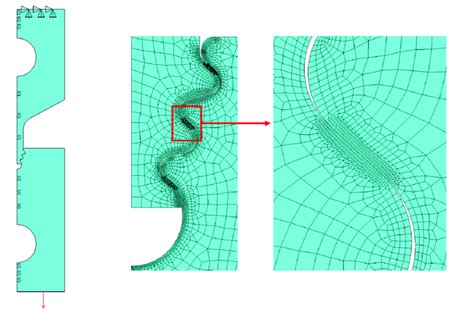 Fe Model Of Three Tooth Mortise And Tenon Joint Structure Download Scientific Diagram