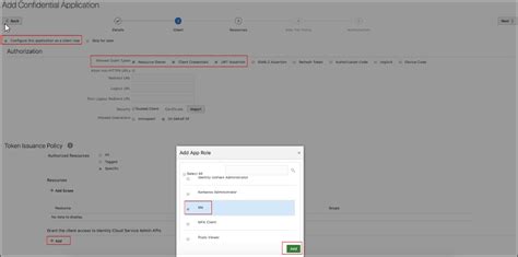 Create A Confidential Application To Generate Access Tokens Idcs
