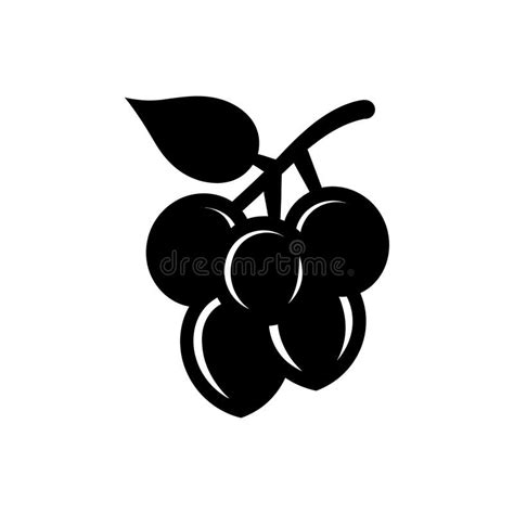 Icono De Uva Ilustración Del Vector Ilustración De Vector 291067346