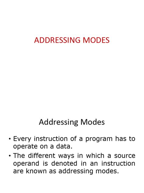8086 Addressing Modes Pdf Computer Engineering Computing