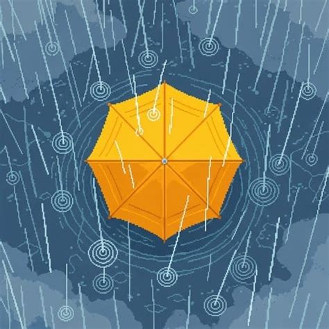 Free Sanctuary Amid Storm Image Umbrella Rain Yellow Download At