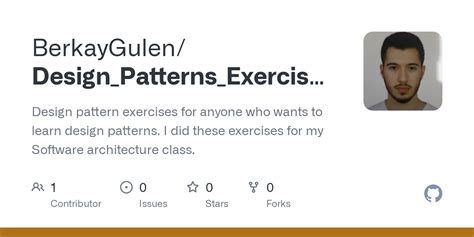 Github Berkaygulendesignpatternsexercises Design Pattern Exercises For Anyone Who Wants To
