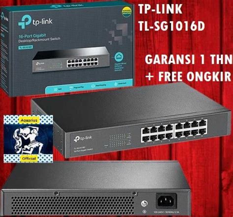 Promo Tp Link Tl Sg D Port Gigabit Desktop Rackmount Switch Hub Diskon Di Seller