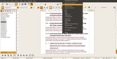 Numbering Paragraphs Hierarchy Problem English Ask LibreOffice