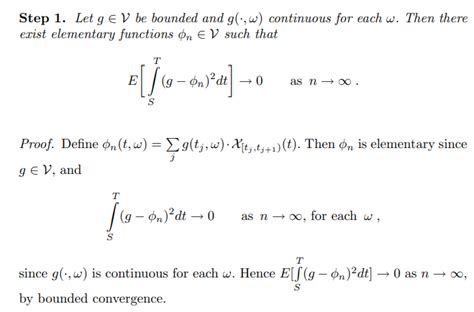 Stochastic Processes Convergence In Sup Norm Of Elementary Integrals To The Itô Integral