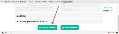 SnappySnippet Allows You To Move HTML And CSS From Chrome DevTools To CodePen CodePen