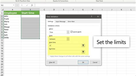 Excel Cell Datavalidations Youtube