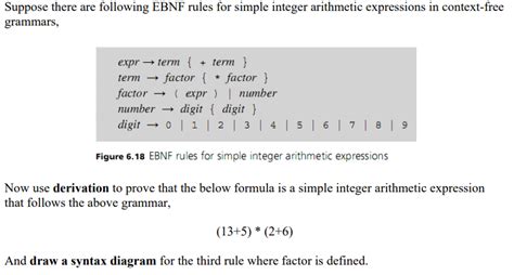 Solved Suppose There Are Following Ebnf Rules For Simple