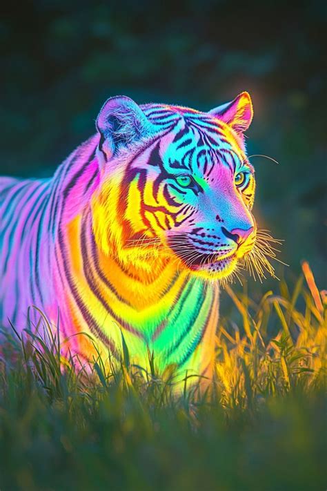Rainbow Tiger Wallpapers 4k Hd Backgrounds On Wallpaperbat