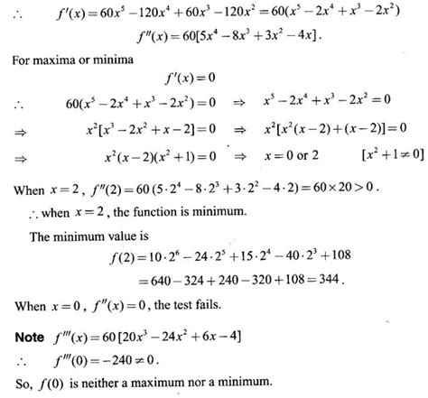 maxima and minima of a function of one variable definition theorem
