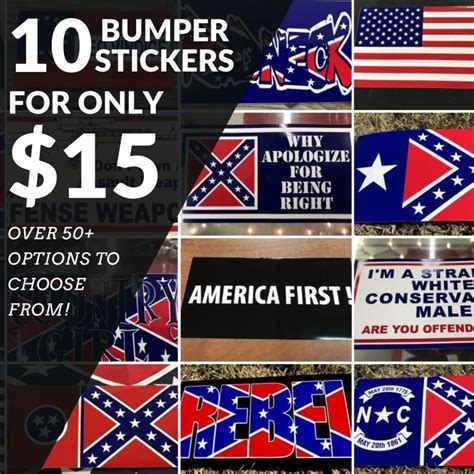Rebel Bumper Sticker Bundle Rebel Nation