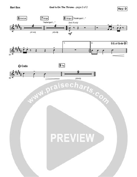God Is On The Throne Bari Sax Sheet Music Pdf We The Kingdom