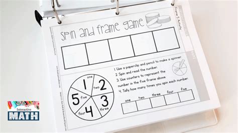 Interactive Math Notebook For Kindergarten The Crafty Classroom