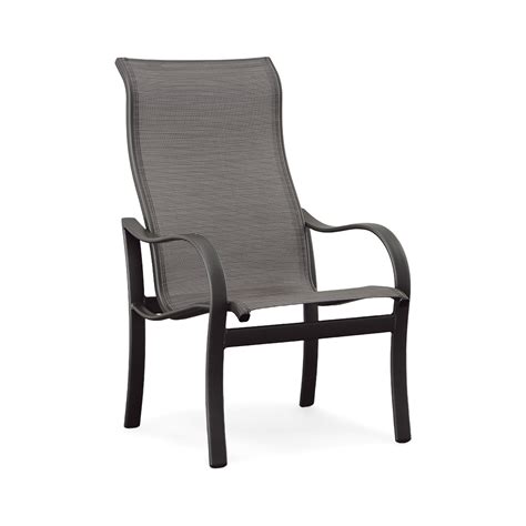 Shoreline Sling High Back Dining Chair Graphite Summer House Patio