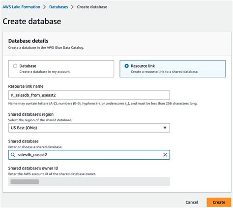 Configure Cross Region Table Access With The Aws Glue Catalog And Aws Lake Formation Aws Big