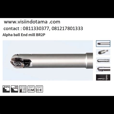 Jual Moldino Indexable Ball End Mill Cutter Br2p Surabaya Visi