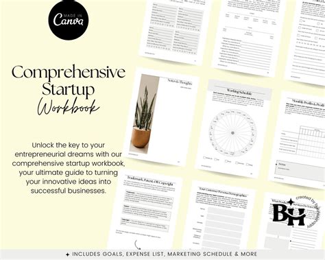 Comprehensive Startup Workbook Small Business Startup Workbook