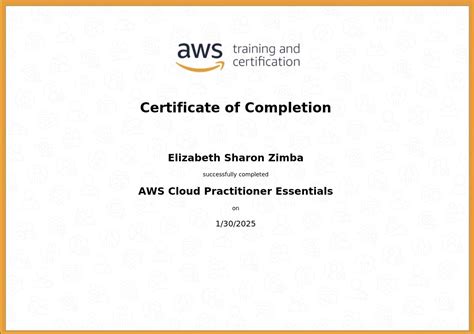 Aws Cloud Certification Techjourney Elizabeth Sharon Zimba