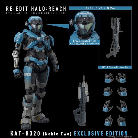 Halo Reach Re Edit Kat B 320 Noble Two 1 12 Scale Action Figure